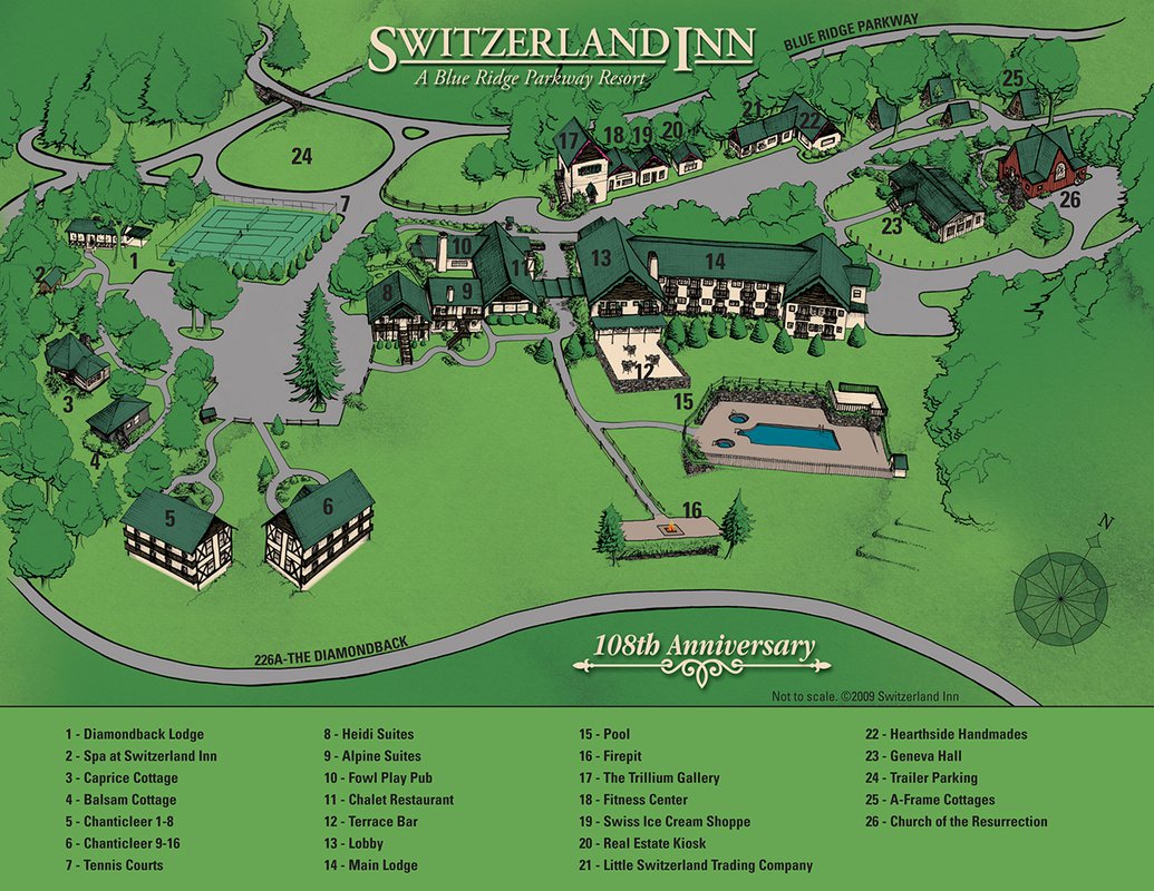 Switzerland Inn Print Design - VanNoppen Marketing